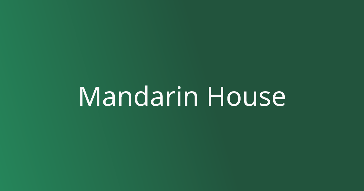 Best Chinese in Henderson, KY | Mandarin House | Order Online